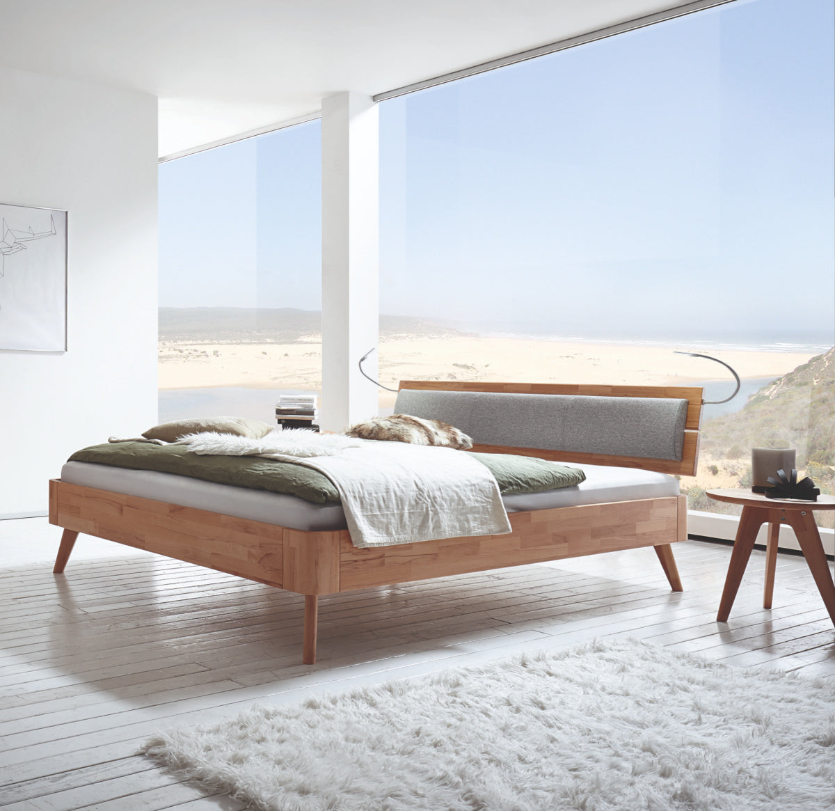 Hasena, Bed - Fine-Line - Duetto beech – Bosmans Slaapcomfort